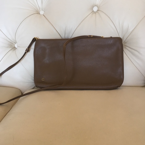Borelli | Bags | Nwt Borelli Tan Leather Clutchshoulder Bag | Poshmark